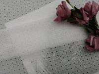 China Sakura Cherry Blossom Thread White Embroidered Eyelet Fabric for sale