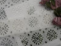 China Eyelet Mesh Laser Cutting Cotton Fabric For Female Dress for sale