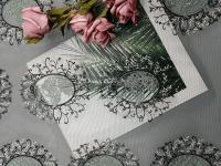 China 60 Yards Tulle Mesh Party Green Embroidered Lace Fabric for sale