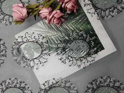 China 60 Yards Tulle Mesh Party Green Embroidered Lace Fabric for sale