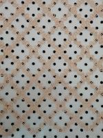 China 125cm Polka Dot Embroidery Flocked Tulle Mesh Fabric for sale