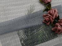 China Grey Lightweight Geometric Lace Tulle Mesh For Evening Dress for sale