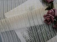 China 100 Yards 145cm Geometric Corded Lace Fabric Ivory Bridal Lace Fabric for sale