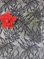 China Chantilly Eyelash Scallop Lace Fabric for sale
