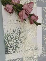 China Ivory Poly Embroidery Crochet Lace Fabric For Girl Dress for sale