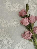 China Corded Crochet Lace Fabric for sale