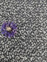 China Chrysanthemum 100% Polyester Printed Mesh Pleated Lace Fabric for sale
