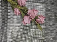 China 145CM Foil Printed Lace Mesh Pleated Tulle Fabric for sale