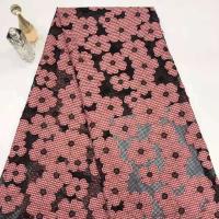 China Laser Cut Floral Lace Applique Embroidery Fabric Mesh for sale