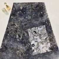 China 125CM Floral Lace Sequin Embroidered Fabric For Dress Blouses for sale