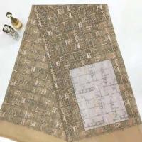 China Geo Sequin Embroidered Fabric Lace For Home Textiles for sale