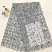 China Geo Sequin Embroidered Fabric Lace For Home Textiles for sale