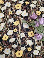 China OEM Mesh Tulle Printed Lace Fabric Knitted 145CM Width for sale