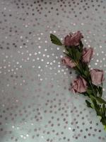 China Pink Transparent Sequin Embroidered Fabric Organza Tulle For Apparel for sale