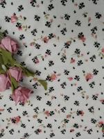 China Printed Tulle Lace Flocked Mesh Fabric For Bedding Articles for sale
