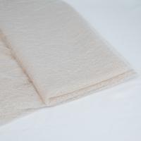 China Cream Floral Overlay Sheer Embroidered Lace Tulle Fabric OEKO - Tex Standard for sale