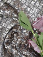 China Polyester Sequin Embroidery Fabric Sequin Lace Fabric For Party Dress for sale