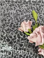 China Party Sequin Embroidered Fabric Evening Dress Lace Velvet Sequin Lace Fabric for sale