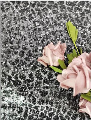 China Party Sequin Embroidered Fabric Evening Dress Lace Velvet Sequin Lace Fabric for sale