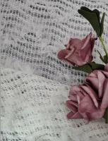 China White 3D Floral Lace Fabric Children Dress Fabric Crochet Lace for sale