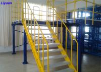 China Stairs Mezzanine Floor Construction , Structural Steel Mezzanine Easy Reusable for sale