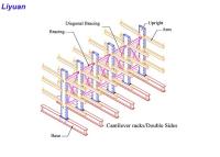 China Single Double Side Structural Cantilever Rack Pipe Lumber Material Warehouse Storage for sale