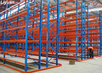 China 200-1000 Kgs Very Narrow Aisle Racking Cold Rolled Steel Q235 Robot Welding for sale