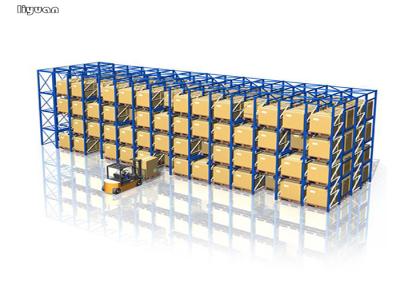 China Steel Drive In Pallet Racking Warehouse Metal Storage Rack Powder Coated for sale