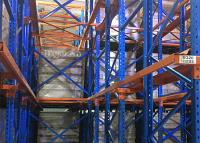 China Metal Storage Drive In Warehouse Racking , Drive Through Pallet Rack System for sale