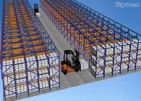 China Metal Storage Drive In Warehouse Racking , Drive Through Pallet Rack System for sale