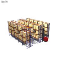 China Pitch 75mm Drive In Drive Through Racking System , Drive In Warehouse Racking for sale