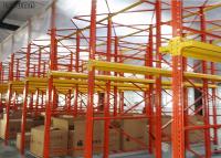 China Pitch 75mm Drive In Drive Through Racking System , Drive In Warehouse Racking for sale