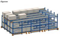 China Anti Corrosion Gravity Flow Pallet Rack Robot Welding Warehouse Storage Shelves for sale