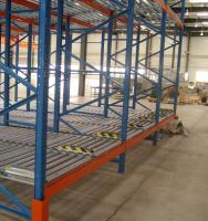 China Stainless Steel Metal Gravity Flow Pallet Rack Width 2300-3500mm High Strength for sale