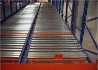 China Cold Rolled Steel Gravity Flow Pallet Rack Blue Orange For Garage Rackings for sale