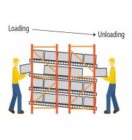 China Metal Storage Selective Gravity Flow Pallet Rack Powder Coated High Density for sale