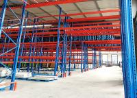 China Storehouse Very Narrow Aisle Racking Adjustable Width 2300-3500mm Blue Coated for sale
