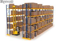 China Optional Color VNA Racking , Narrow Aisle Pallet Racking Steel Rolled Craft for sale