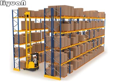 China Optional Color VNA Racking , Narrow Aisle Pallet Racking Steel Rolled Craft for sale