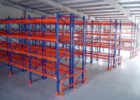 China Multi - Layer Very Narrow Aisle Racking Blue Orange Powder Coated Surface for sale