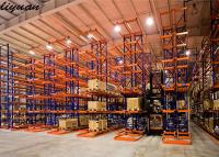 China Multi - Layer Very Narrow Aisle Racking Blue Orange Powder Coated Surface for sale