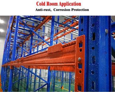 China Cold Room Heavy Duty Racks For Warehouse Double C Structure Beam ISO9001 Approved for sale