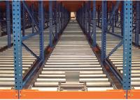 China Heavy Duty Gravity Flow Pallet Rack Sliding Racking RAL System Anti - Rust for sale