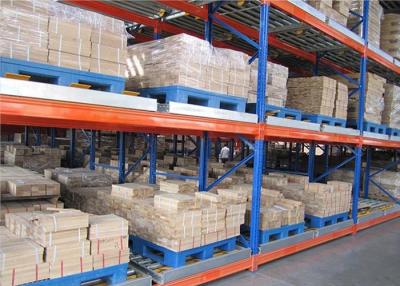 China Strong Structure Gravity Racking System , Gravity Flow Racking Systems 8000kgs Pallets for sale