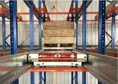 China Safety Automated Pallet Storage Systems , Radio Shuttle Warehouse Metal Racks for sale