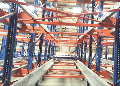 China Easy Operated Radio Shuttle System , Warehouse Metal Racks High Intensive for sale