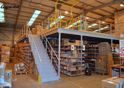 China Industrial Mezzanine Steel Structure Loading Capacity 300-1000 Kg/Sqm Galvanized Optional for sale