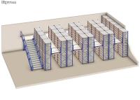 China Anti - Rust Industrial Mezzanine Floor Capacity 1000-5000kgs Depth 1350mm for sale