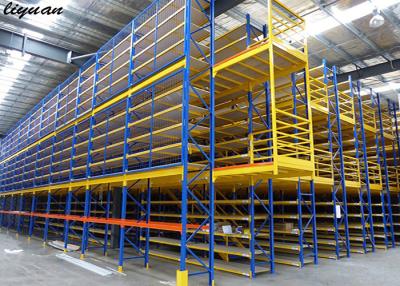 China Warehouse Storage Mezzanine Racking System Powder Coated Surface Stable for sale