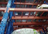 China High Strength Wire Pallet Rack Red Blue Coating 2-10 Layers Easy Installation for sale